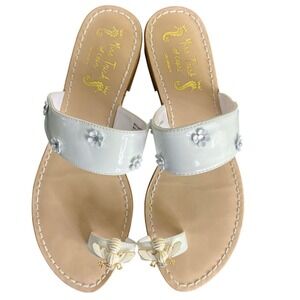 Miss Trish | Shoes | Miss Trish Of Capri Sandals Womens 8 White Bee ...